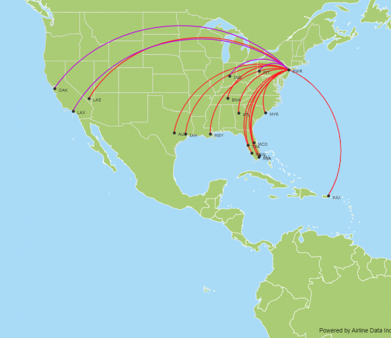 Spirit Airlines Adds 4 Routes from Newark this Summer
